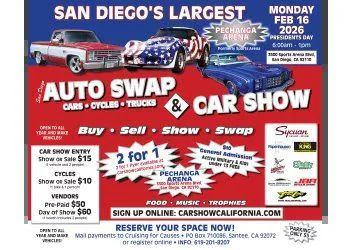 San Diego Auto Swap and Car Show | May 25, 2026 | san diego, California ...